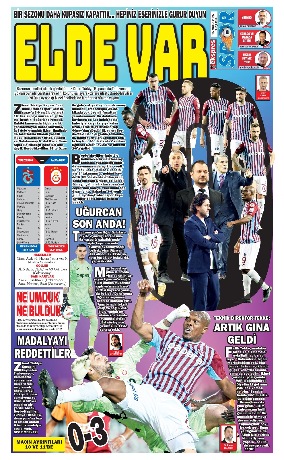 Trabzon'da Hayal Kırıklığı - Son Dakika Ankara Haberleri